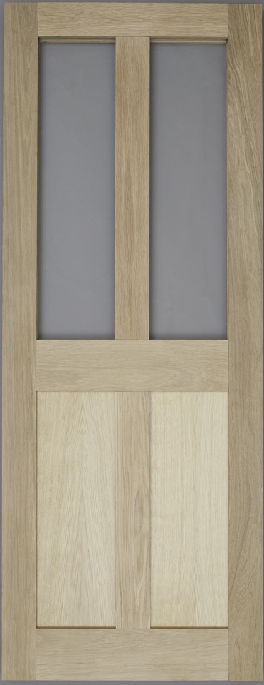 Solid Oak External Door - 4 Panel Unglazed
